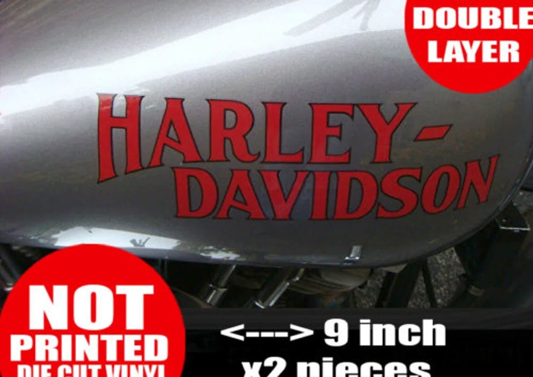 Harley Davidson Gas Tank STICKER TANK Logo Decal Motorcycle Tank Decals ...