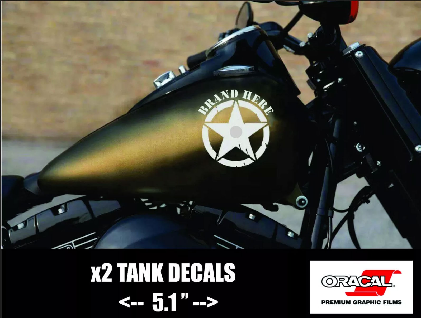 H.D Gas Tank STICKER TANK Logo Decal Motorcycle Tank Decals - Etsy