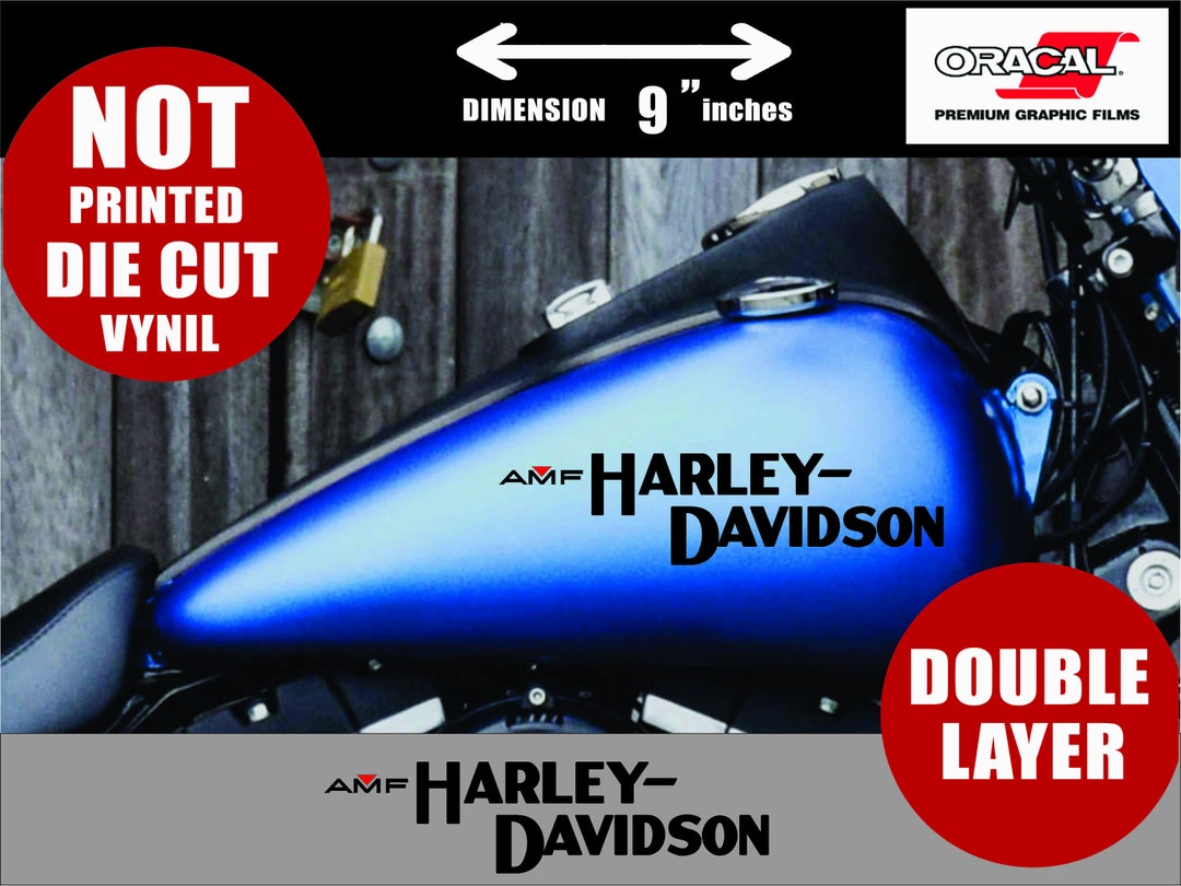 Harley Davidson Gas Tank STICKER TANK Logo Decal Motorcycle Tank Decals ...
