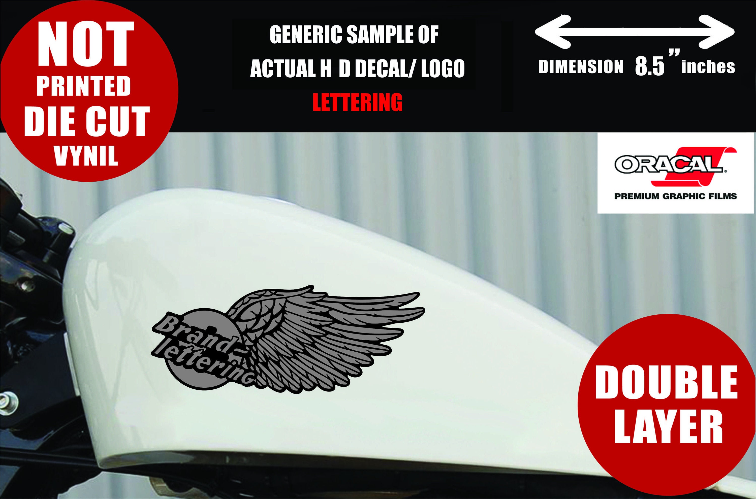 HD Gas Tank STICKER TANK Logo Decal Motorcycle Tank Decals - Etsy