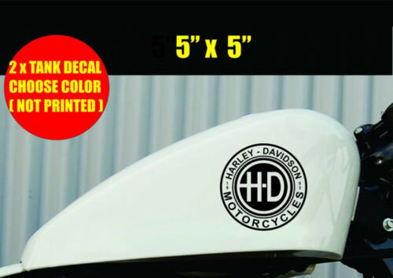 Harley Davidson Gas Tank STICKER TANK Logo Decal Motorcycle - Etsy