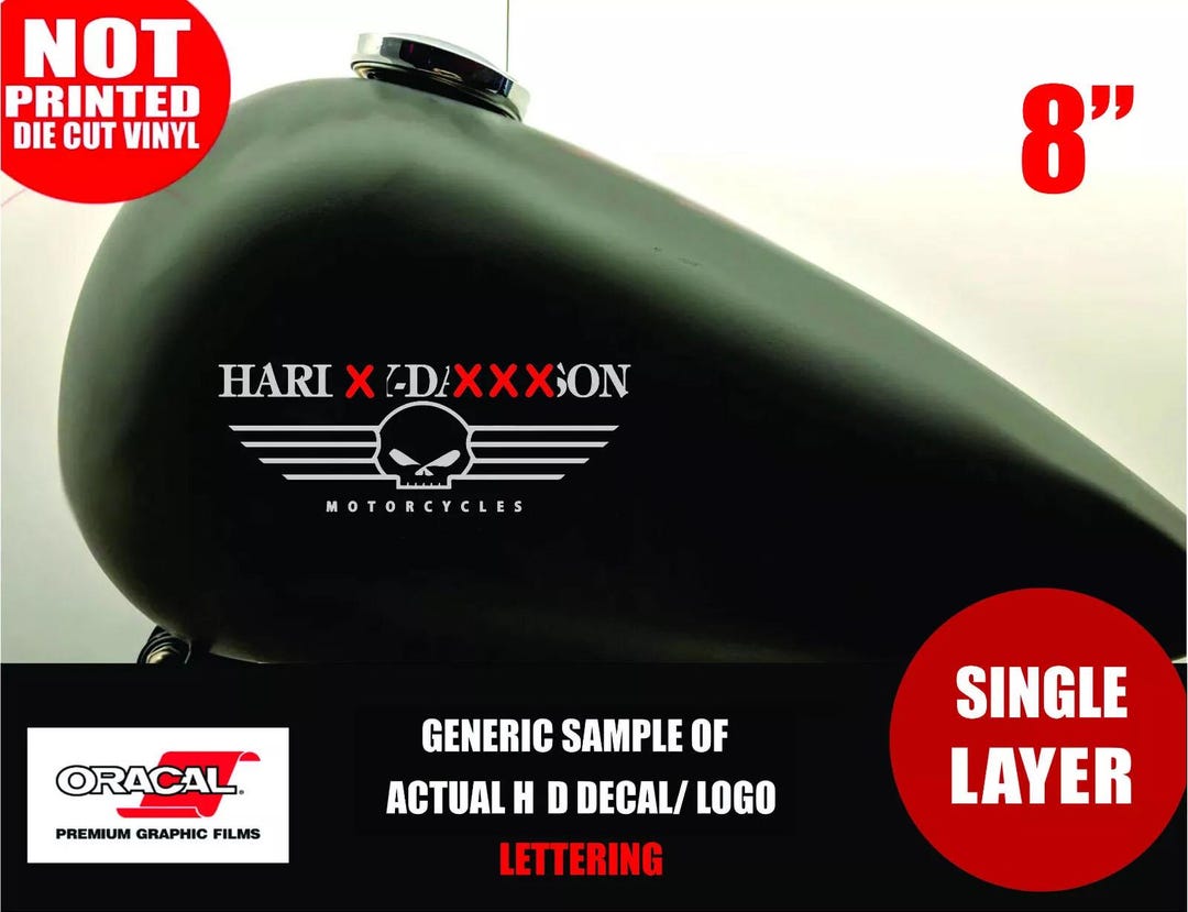 HD Gas Tank STICKER TANK Logo Decal Motorcycle Tank Decals - Etsy