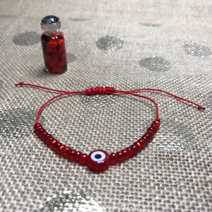 Red Evil Eye Bracelet - Etsy