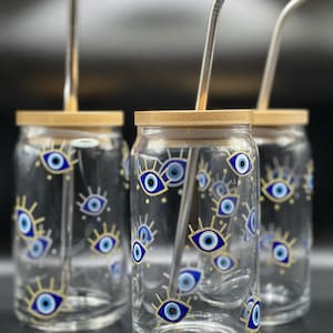 Evil Eye Beer Can Glass - Etsy