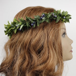 Blueberries Flower Crown Flower Girl Crown Blueberries Crown Bridal ...