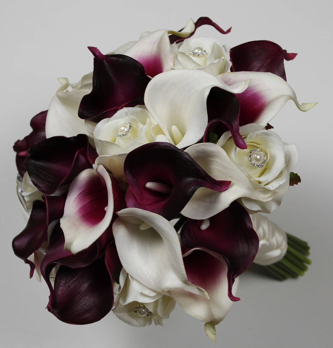 Wedding Bouquet Cranberry Calla Lily Bouquet Cranberry Bouquet - Etsy