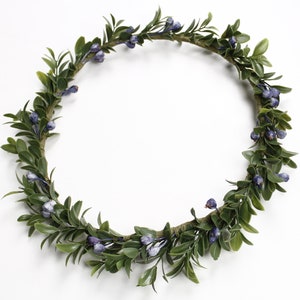 Blueberries Flower Crown Flower Girl Crown Blueberries Crown Bridal ...