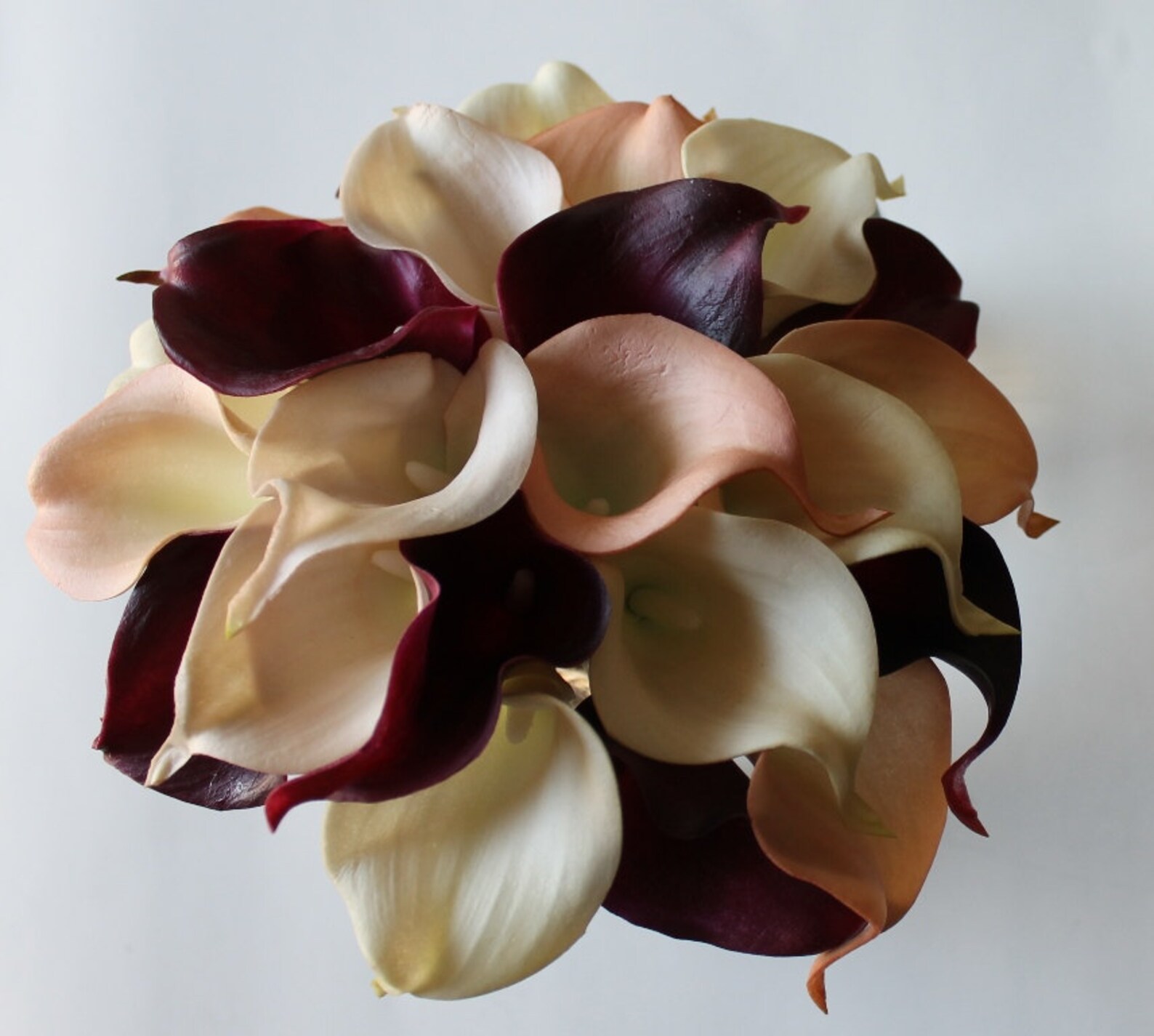 Wedding Bouquet Cranberry Calla Lily Bouquet Cranberry Bouquet | Etsy