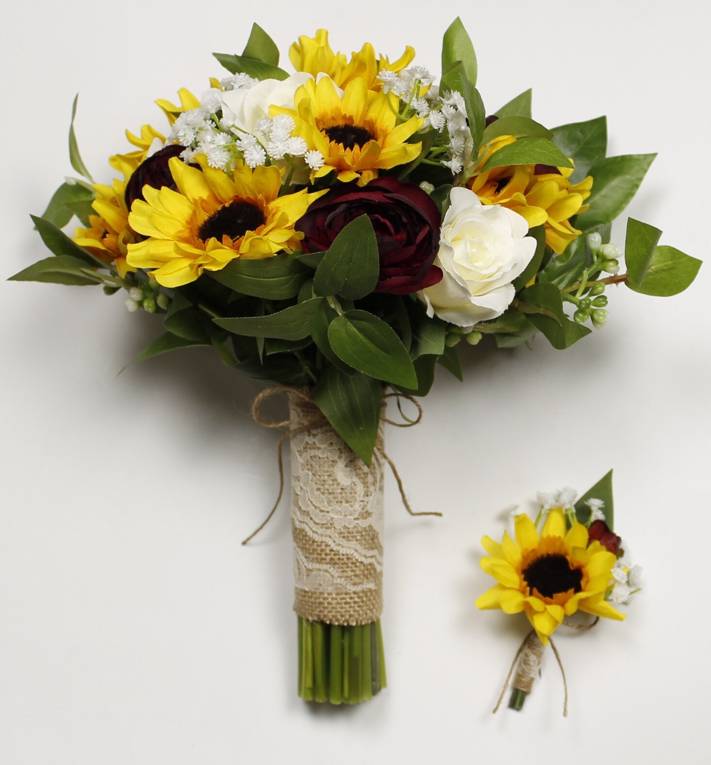 Rustic Wedding Bouquet Country Wedding Bouquet Sunflowers | Etsy