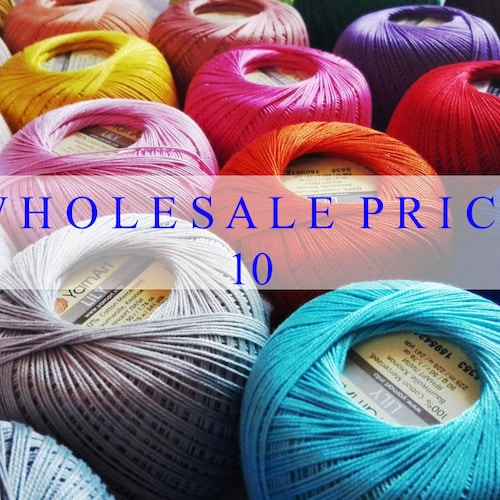 Crochet Thread Size 5 Mercerized Cotton Yarn Tatting Thread - Etsy