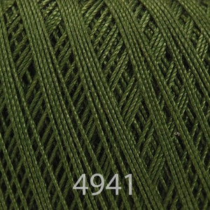 Crochet Cotton Yarn Thread Size 10 100g X 565m 3PLY Green Shades ...