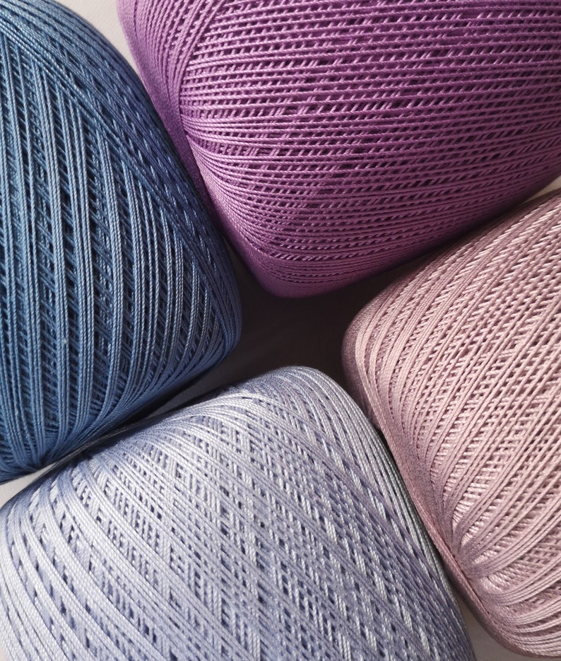 Crochet Cotton Thread Size 10 100g X 616yds 3ply Mercerized - Etsy