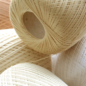 Crochet Cotton Thread Size 10, 100g X 616yds, 3ply, Mercerized Cotton ...