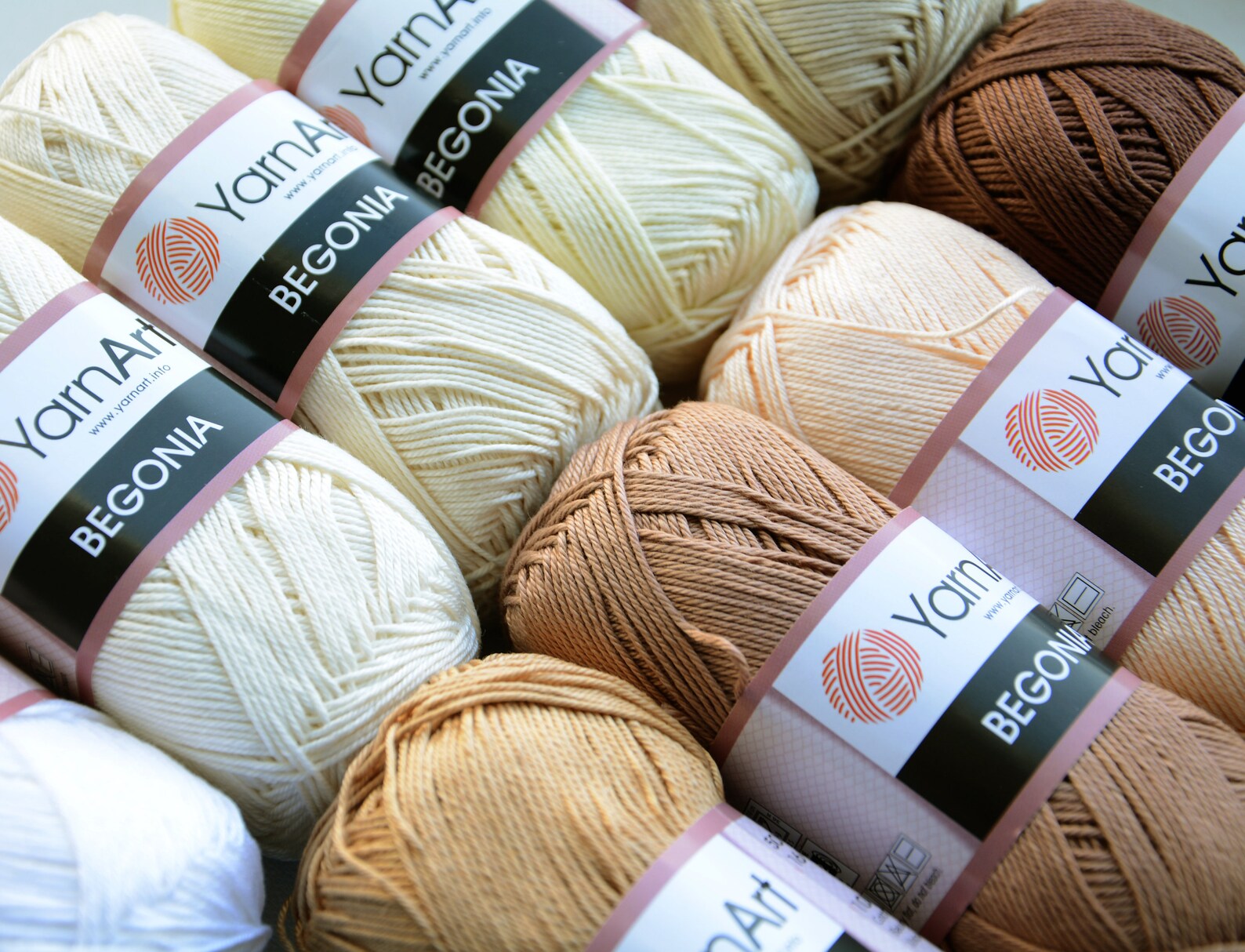 100% Mercerized Cotton Yarn Knitting Crochet by Yarnart | Etsy