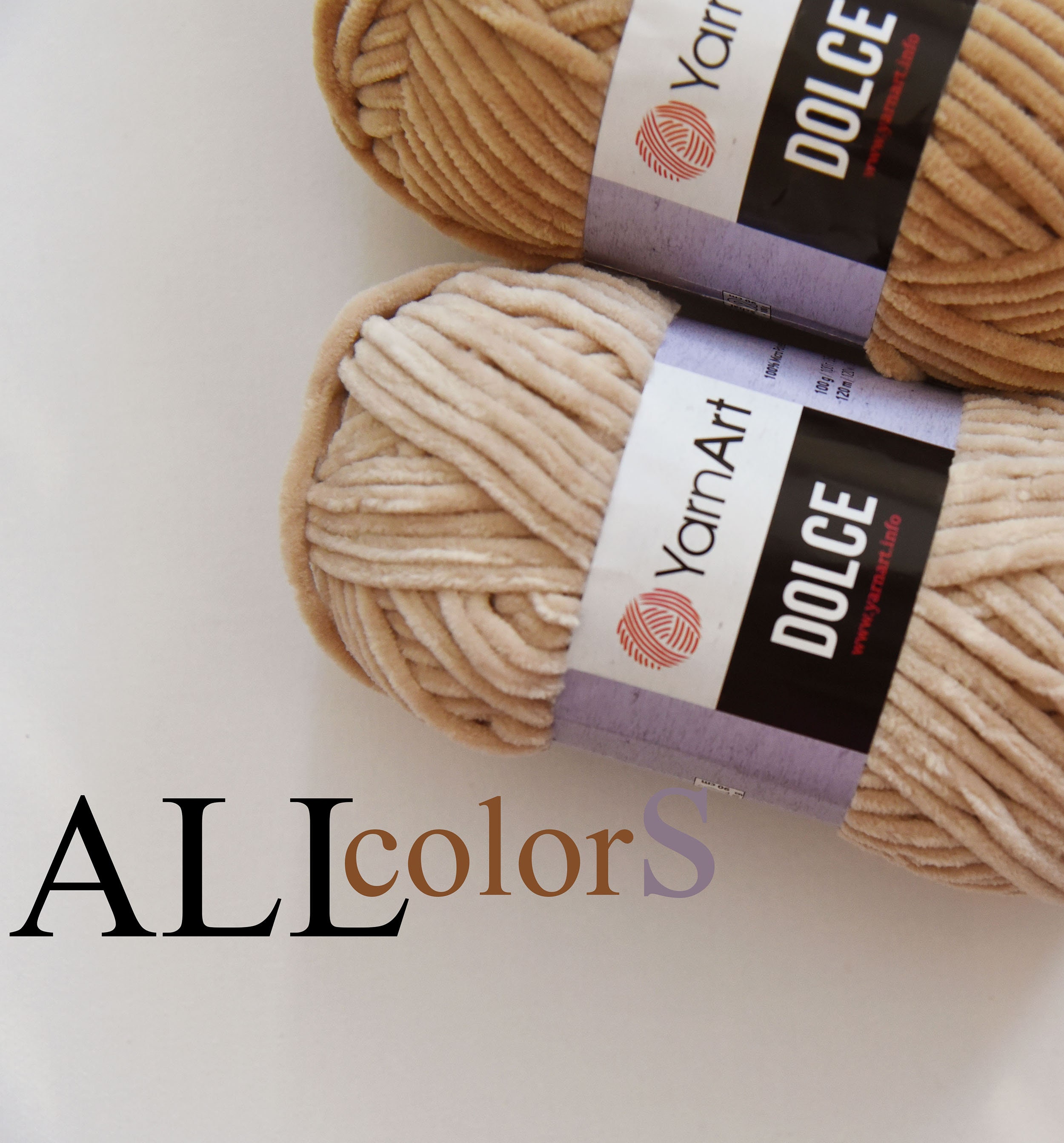 Yarnart Dolce Micro Polyester Yarn Knitting Crochet 100g 120m - Etsy