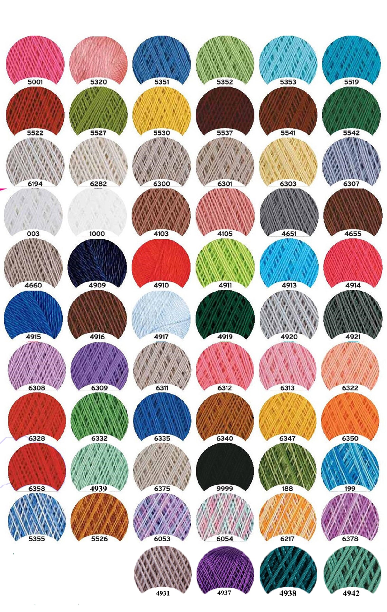 Mercerized crochet cotton thread size 10 100g x 565m 3PLY | Etsy