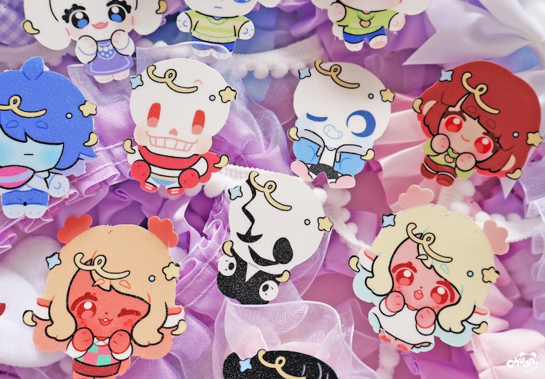 Deltarune Undertale Stickers Character Sticky Friends - Etsy