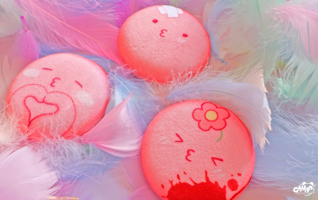 Anime Cute Squishy Button Badge Tako - Etsy