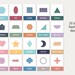 Shape Flashcards Printable | Modern Pattern Shape Flash Cards ...