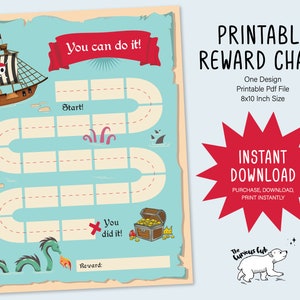 Printable Pirate Reward Chart | Pirate Behavior Chart | Daily Chore ...