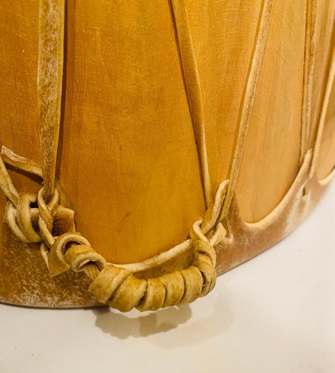Native American Log Wood Drum With Stretched Raw Hide Skin - Etsy