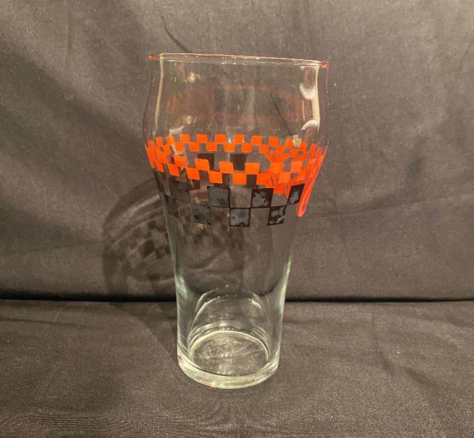 Vintage Coca Cola Checkered Bell Soda Glasses - Etsy