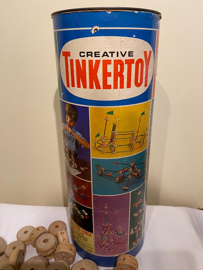 The Original Tinkertoy Construction Set Giant Engineer No. 55 - Etsy