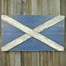 3D Scotland Flag, Scottish Saltire Flag, Reclaimed Wood, Distressed ...