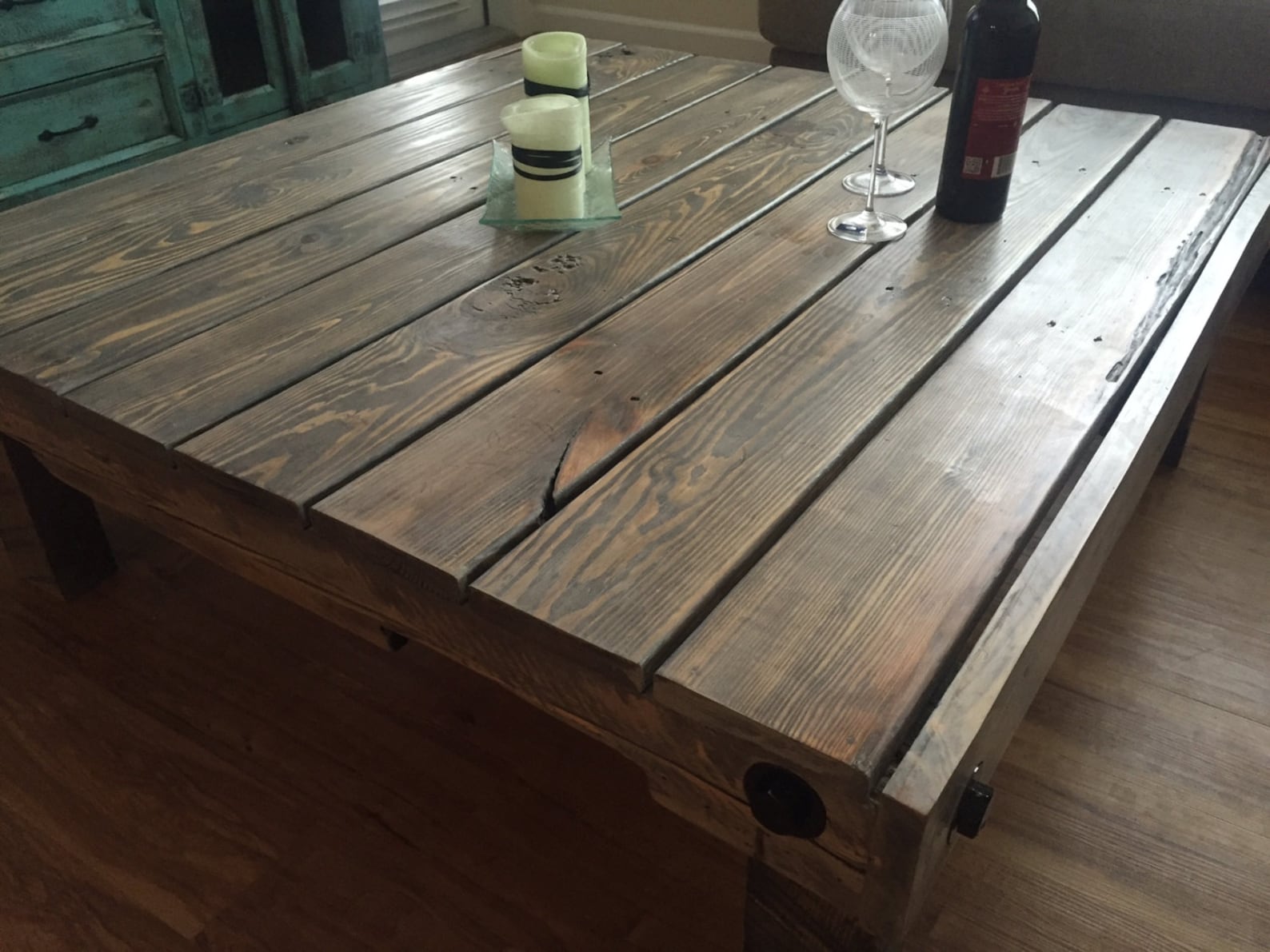 Rustic Reclaimed Pallet Wood Coffee Table Hand Made Custom - Etsy