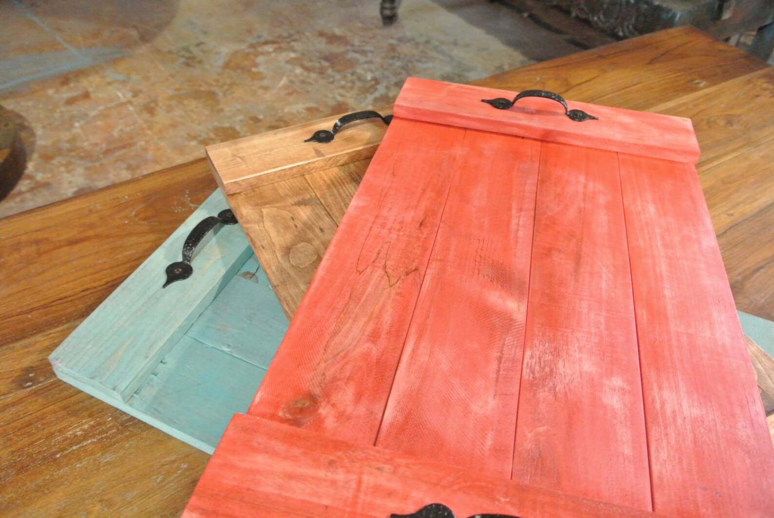 Rustic Reclaimed Wood Serving Tray - Etsy