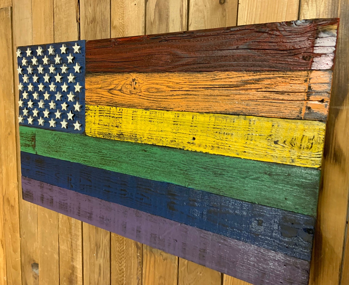 3D USA Gay Rights Rainbow Flag Civil Rights Equality Flag - Etsy