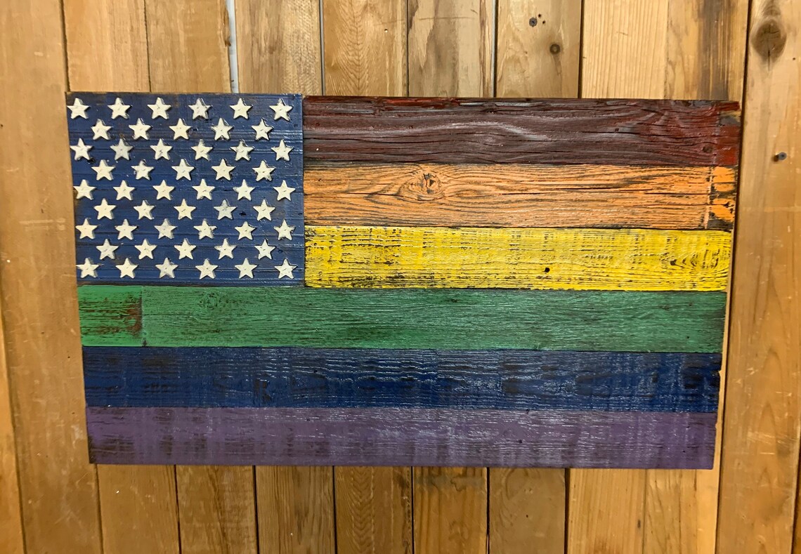 3D USA Gay Rights Rainbow Flag Civil Rights Equality Flag - Etsy