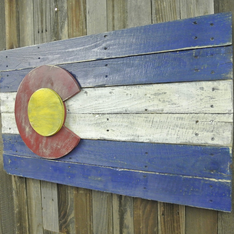 Wood Colorado Flag - Etsy