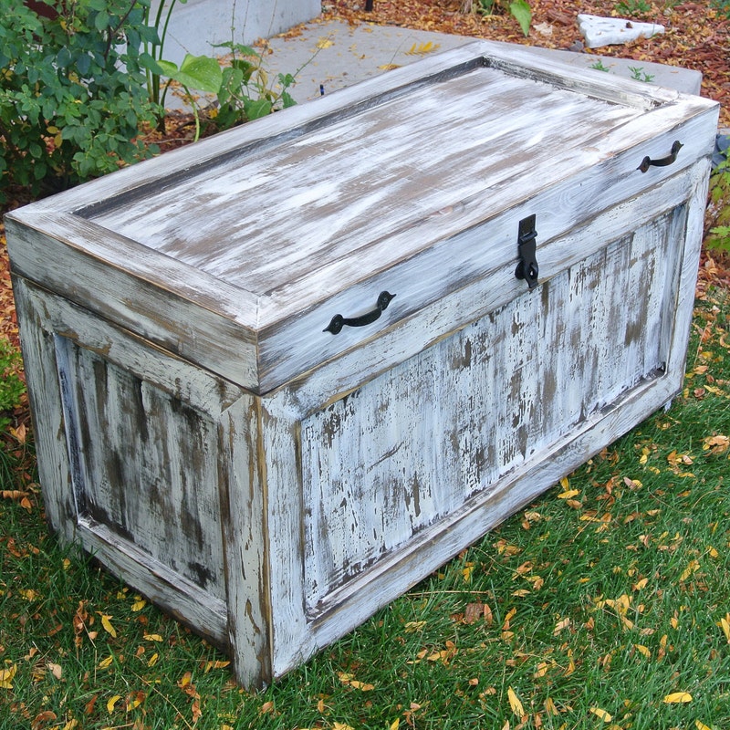 Reclaimed Wood Chest - Etsy