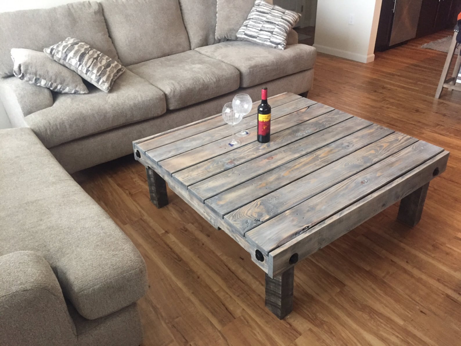 Rustic Reclaimed Pallet Wood Coffee Table Hand Made Custom - Etsy