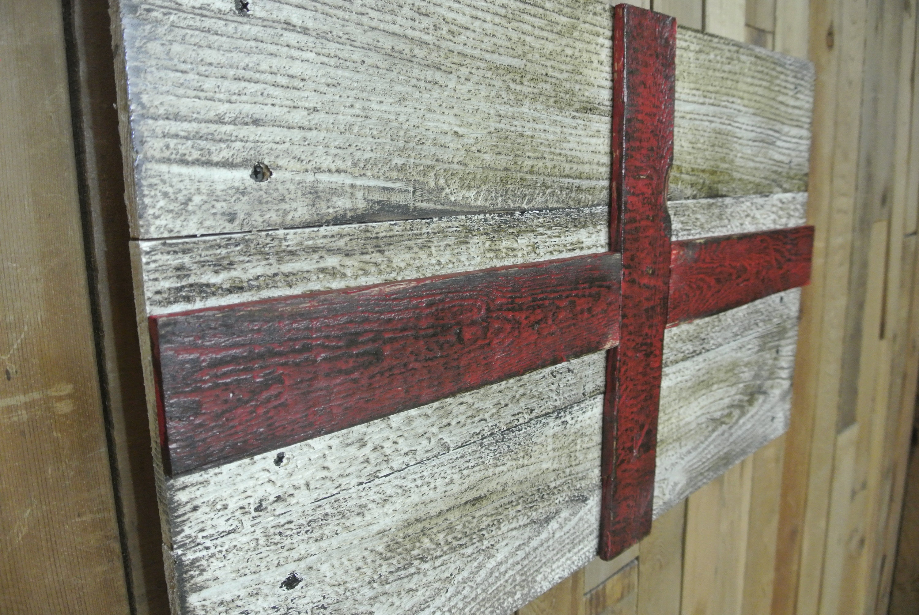 Saint George's Cross England Flag reclaimed wood pallet | Etsy