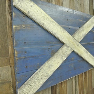 3D Scotland Flag, Scottish Saltire Flag, Reclaimed Wood, Distressed ...