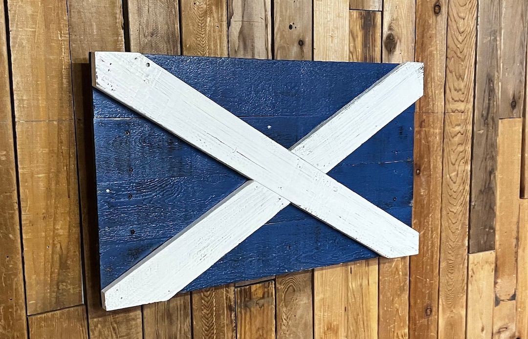 3D Scotland Saltire Wood Flag - Etsy Australia
