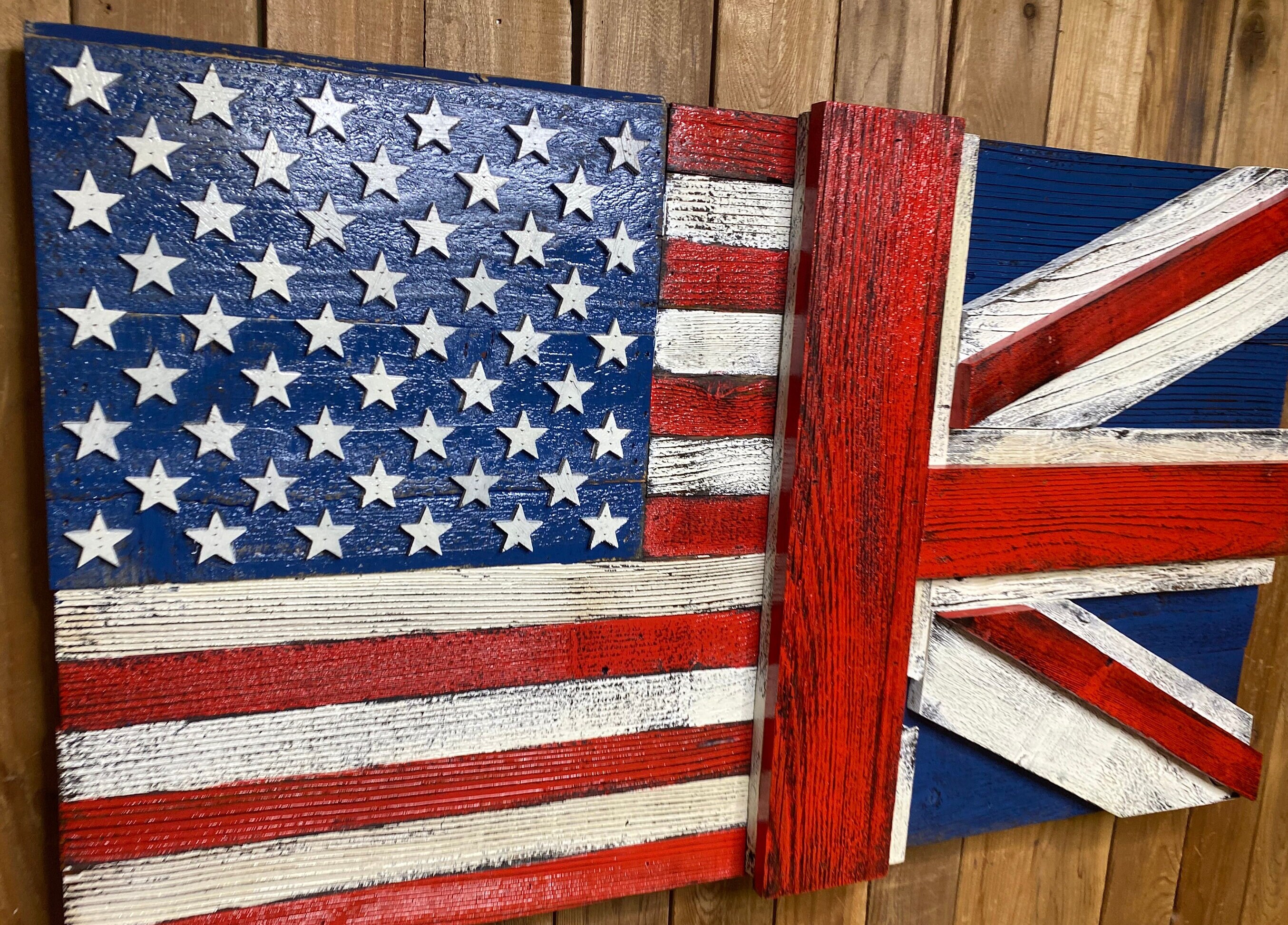 British Union Flag American British Flag Decal USA UK Britain Vinyl ...