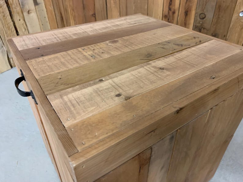 Rustic Reclaimed Wood Storage Box - Etsy
