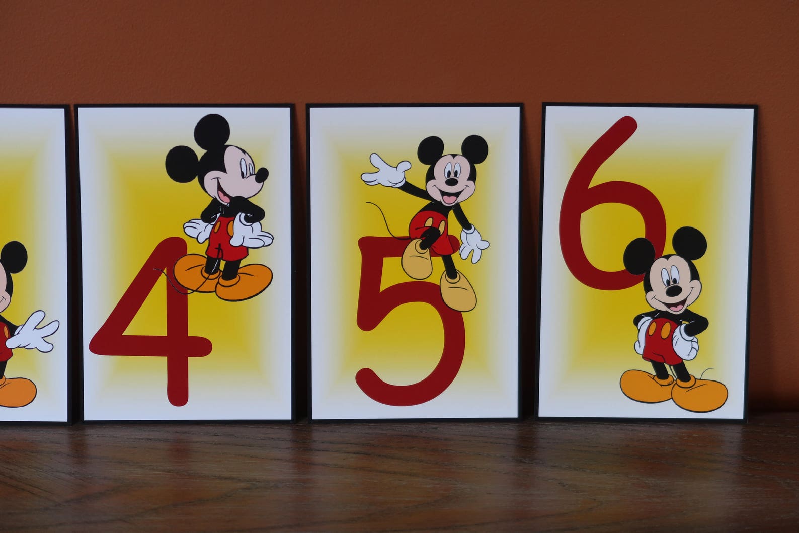 Mickey Mouse Table Number Cards Mickey Mouse Clubhouse | Etsy
