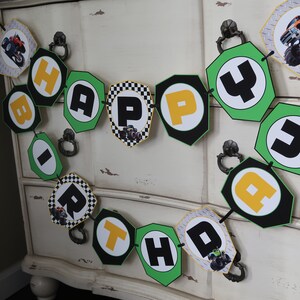 Monster Truck / Monster Jam Theme - Happy Birthday Banner ...