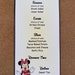 Minnie Mouse Theme Menu customizable Sold in Lots of 10 Mickey Mouse ...