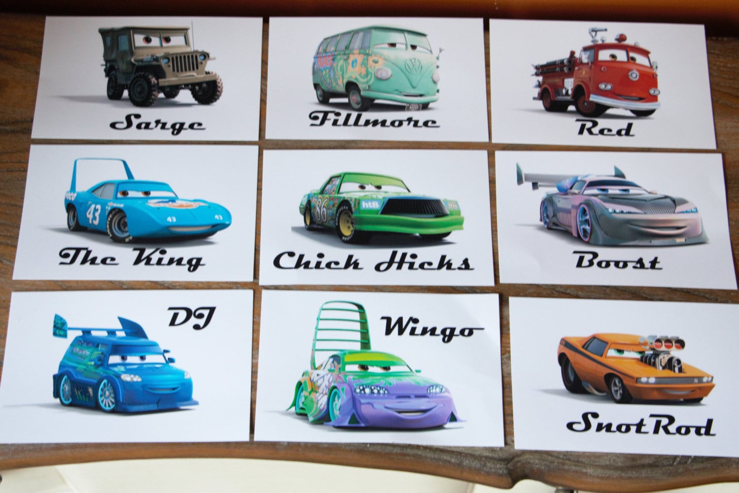 Disney Cars Character Names
