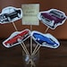 Antique / Vintage Car Theme - Centerpiece Skewers - Mustang, Corvette ...