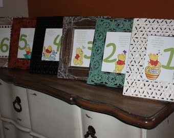 Classic Winnie the Pooh and Friends Table Number Cards winnie | Etsy