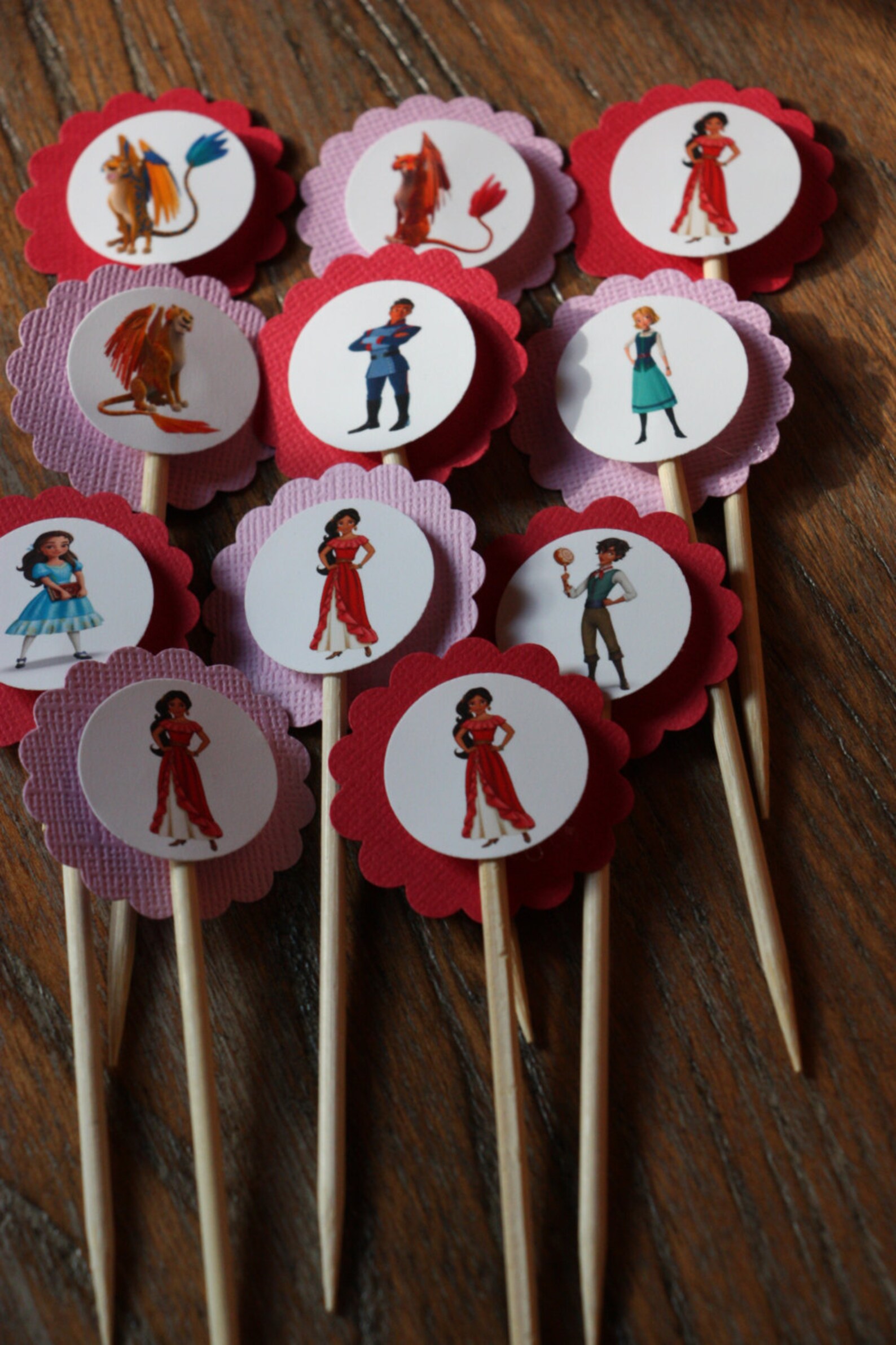 Elena of Avalor Themed Cupcake Toppers (princess Elena)- Set of 12 - Etsy