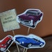 Antique / Vintage Car Theme - Centerpiece Skewers - Mustang, Corvette ...