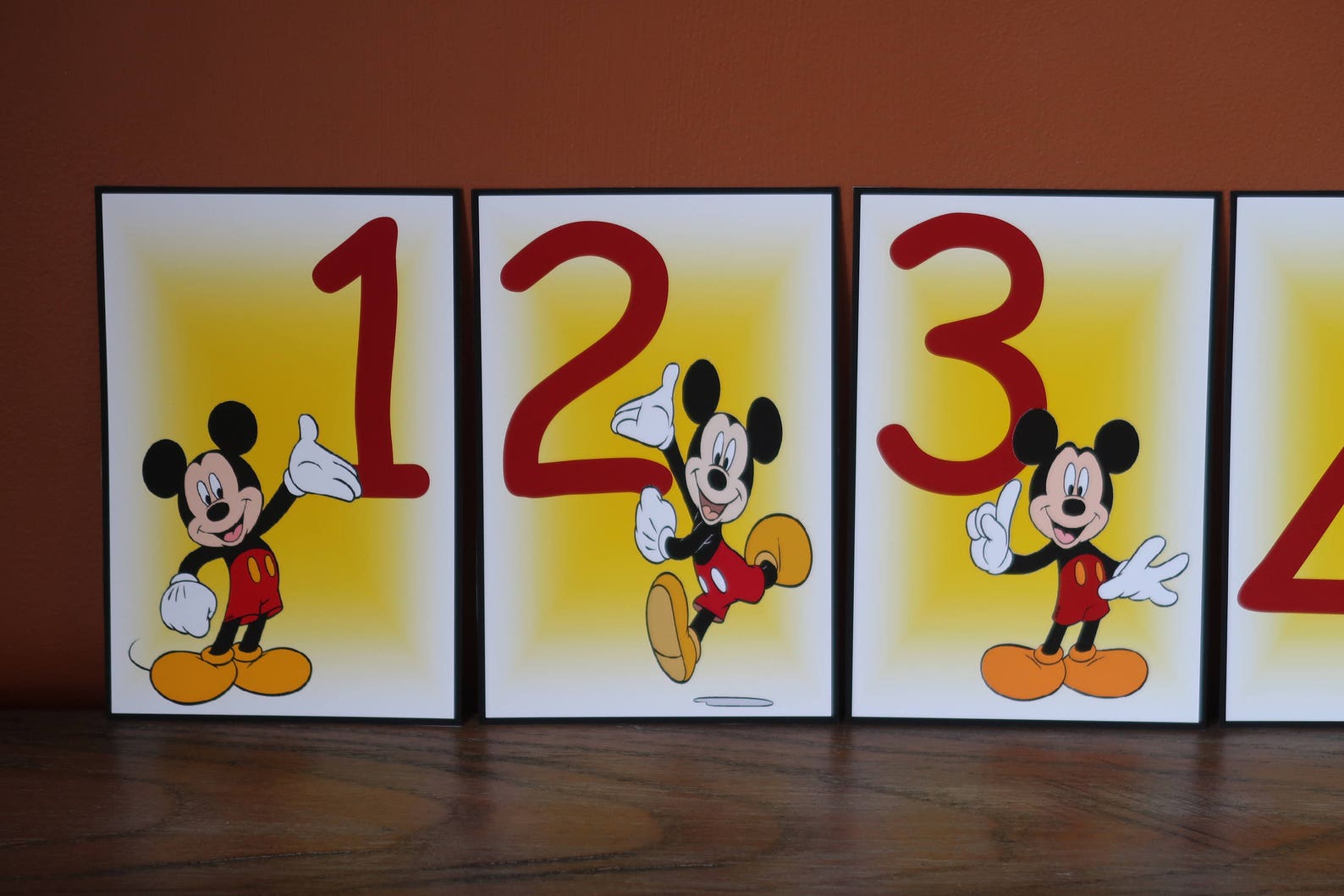 Mickey Mouse Table Number Cards Mickey Mouse Clubhouse | Etsy