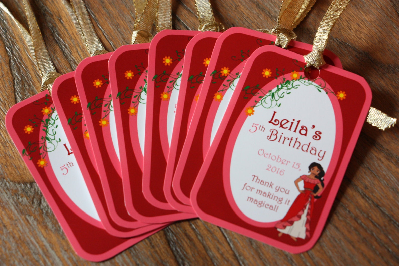 Elena of Avalor Themed Party *** CUSTOMIZABLE *** Favor Tags - Gift ...